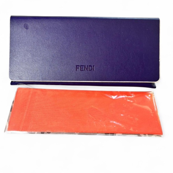 Fendi | Accessories | Fendi Navy Sunglass Case And Cloth | Poshmark